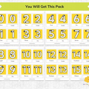 Number Tracing Flashcards for Kids, 0-20 Numbers Learn, Printable ...