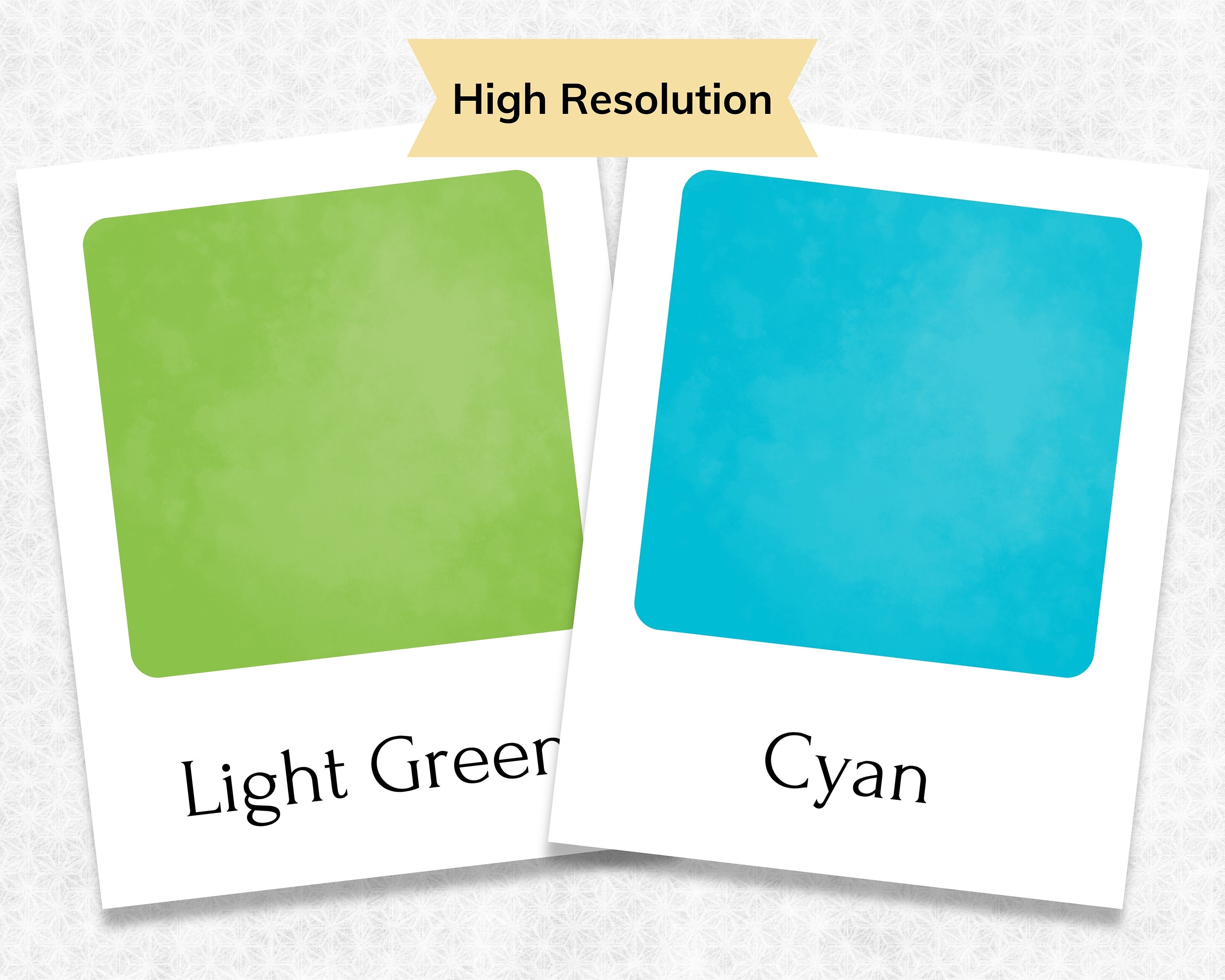 Editable Color Flashcards for Kids, Printable 3 Part Nomenclature ...