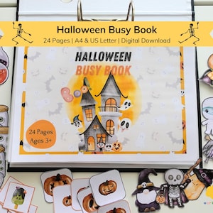 Halloween Busy Book for Toddler, Printable Montessori Busy Book, My ...