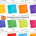Spanish Color Flashcards for Kids, Printable 3 Part Nomenclature ...