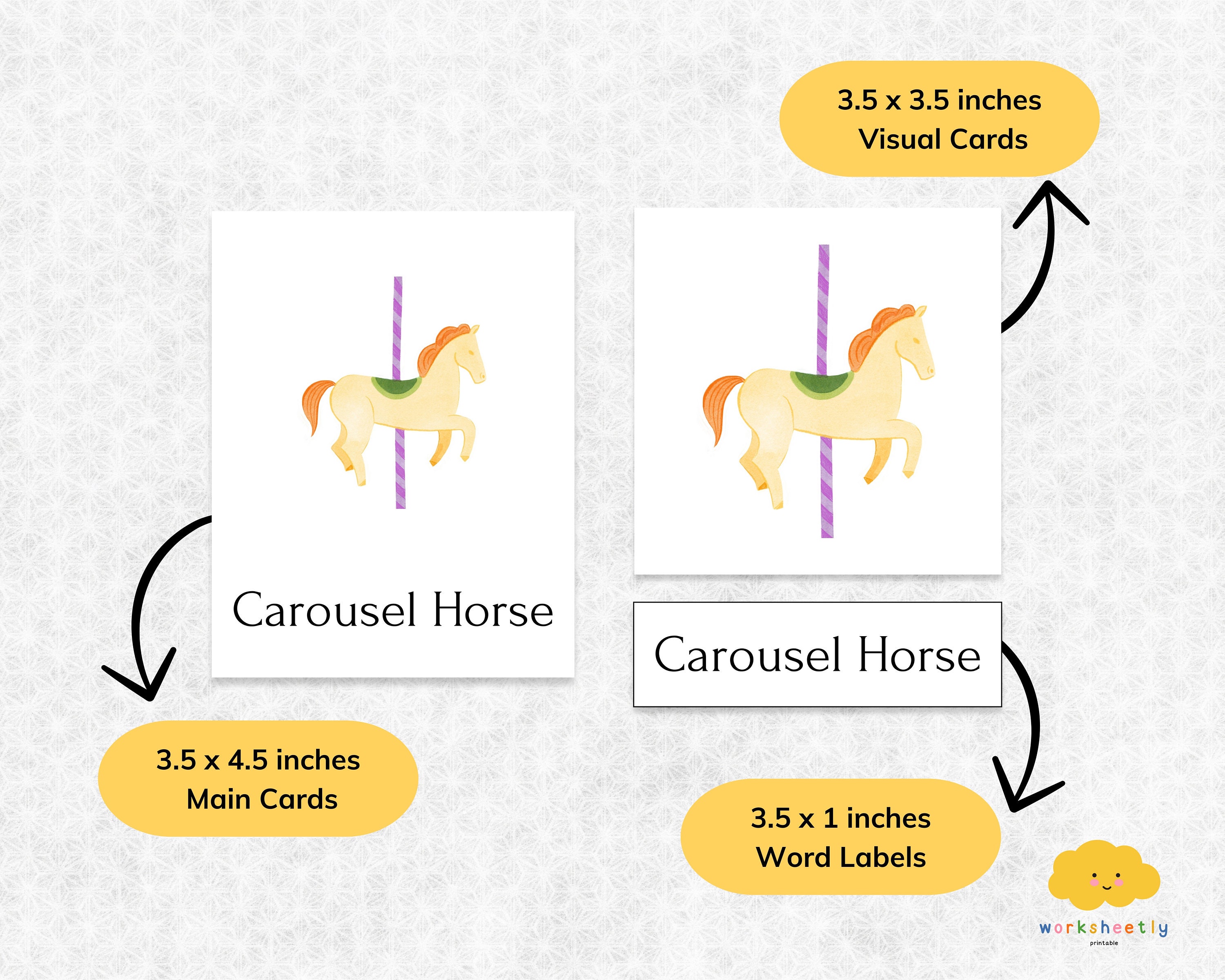 Circus Vocabulary Flashcards for Kids, Printable Montessori 3 Part ...