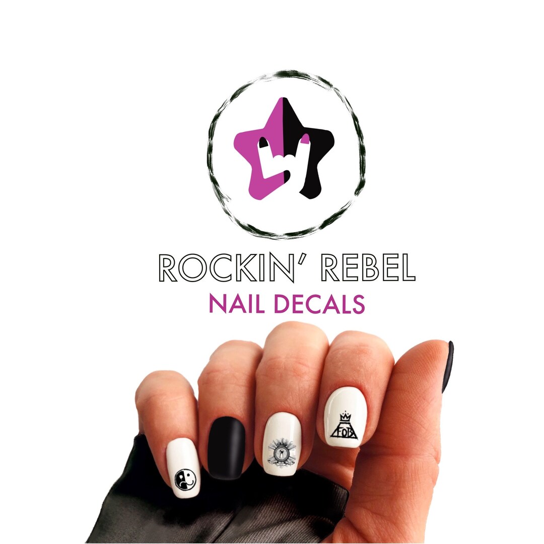 FOB Themed Water-slide Transfer Nail Art Decals - Etsy