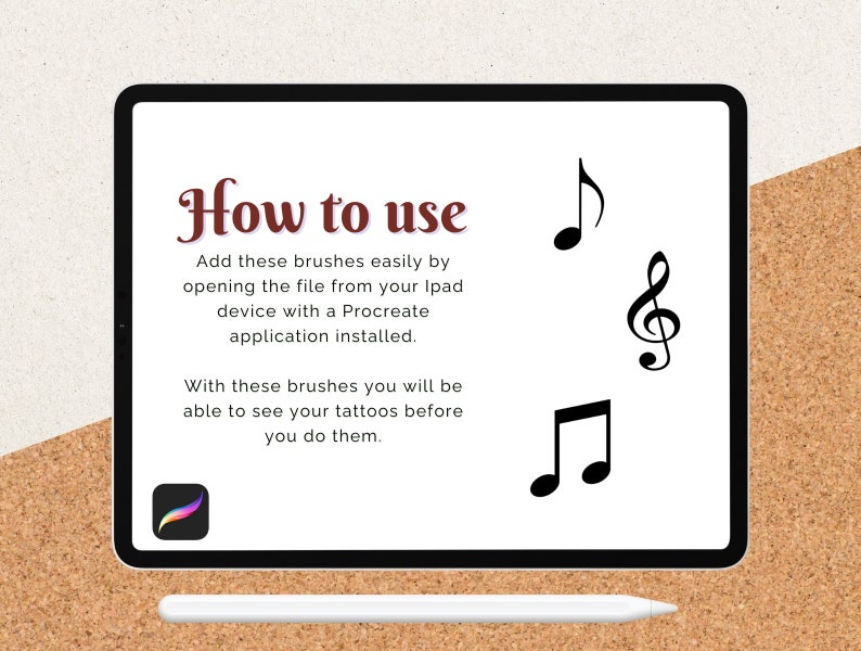 50 Music Notes Procreate Stamp Brushes, Music Stamps, Music Brush Set ...