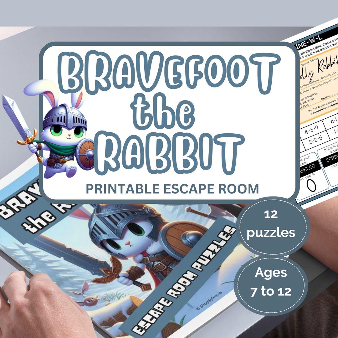 Printable Escape Room for Kids 7 - 12 / Family Game Night / Winter ...