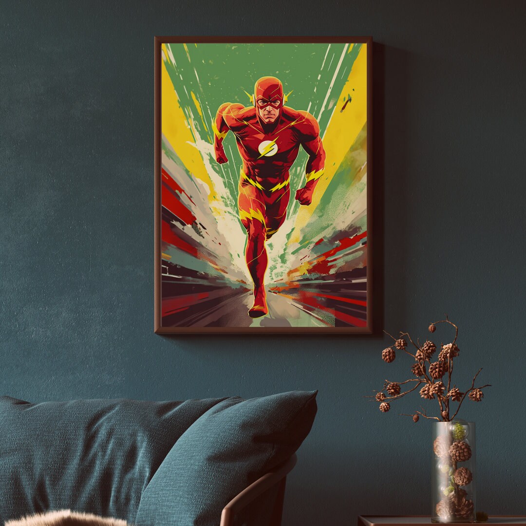 The Flash Minimalist PRINTABLE ART the Flash Print Download Flash ...