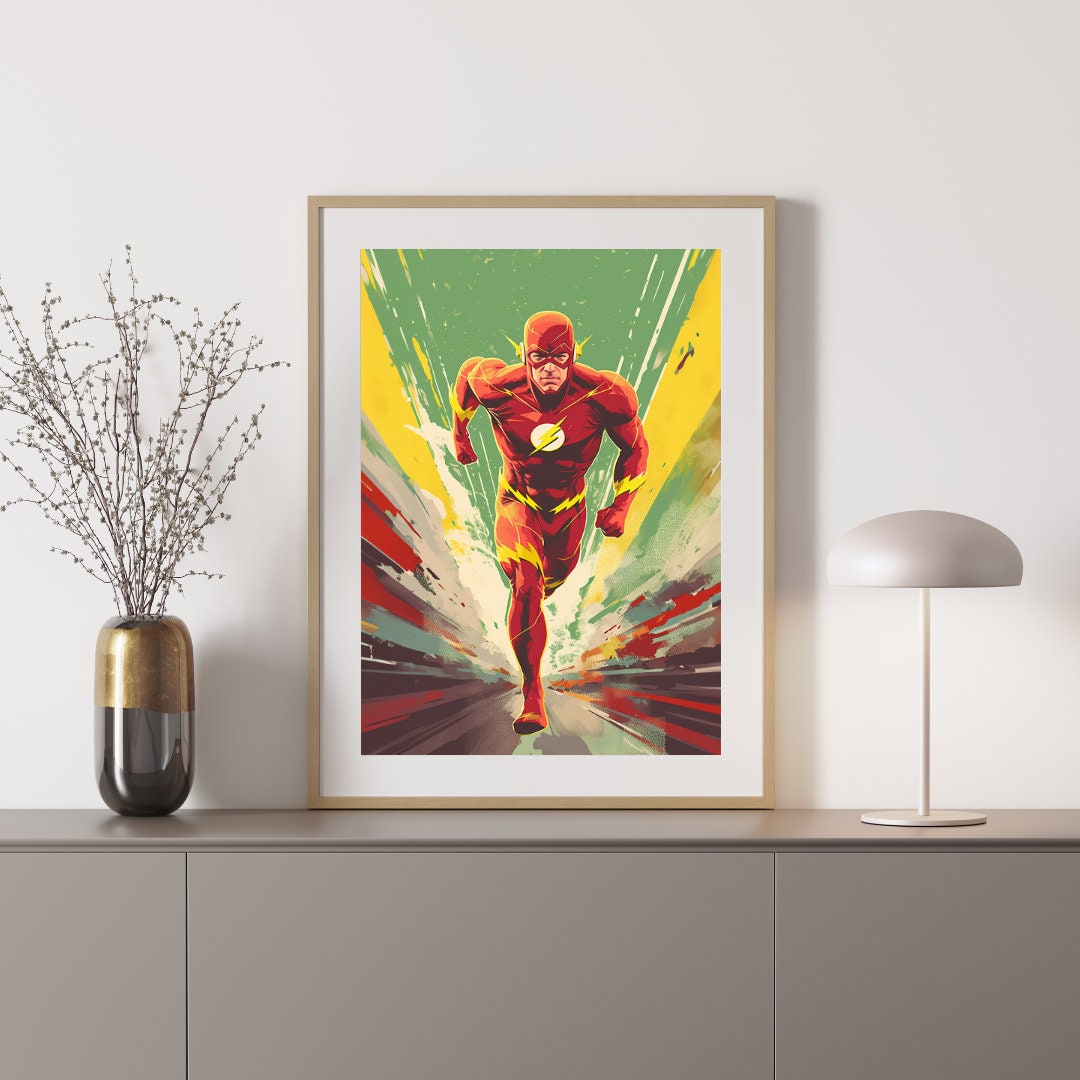 The Flash Minimalist PRINTABLE ART the Flash Print Download Flash ...