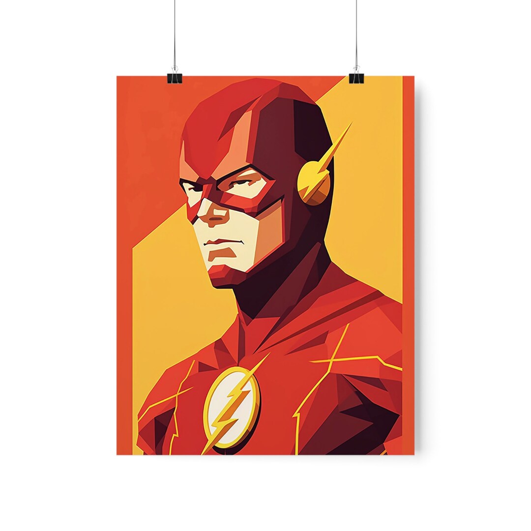 The Flash Minimalist ART the Flash Print Download Flash Poster - Etsy