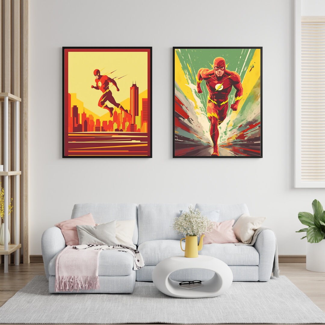 The Flash Minimalist PRINTABLE ART the Flash Print Download Flash ...