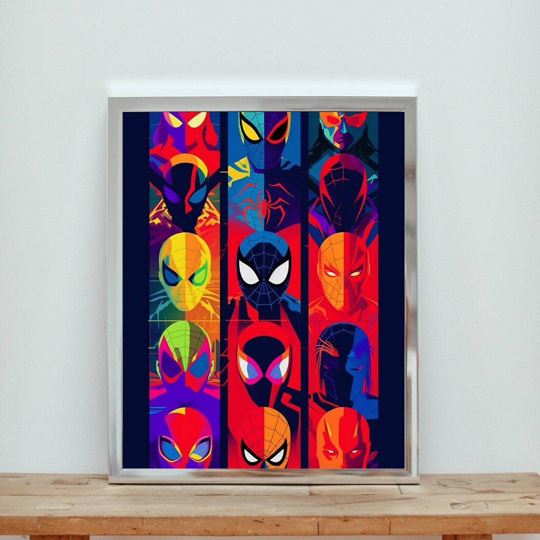 Spiderman Printable Wall Art Poster Spider-man Spider Wall Art Spider ...