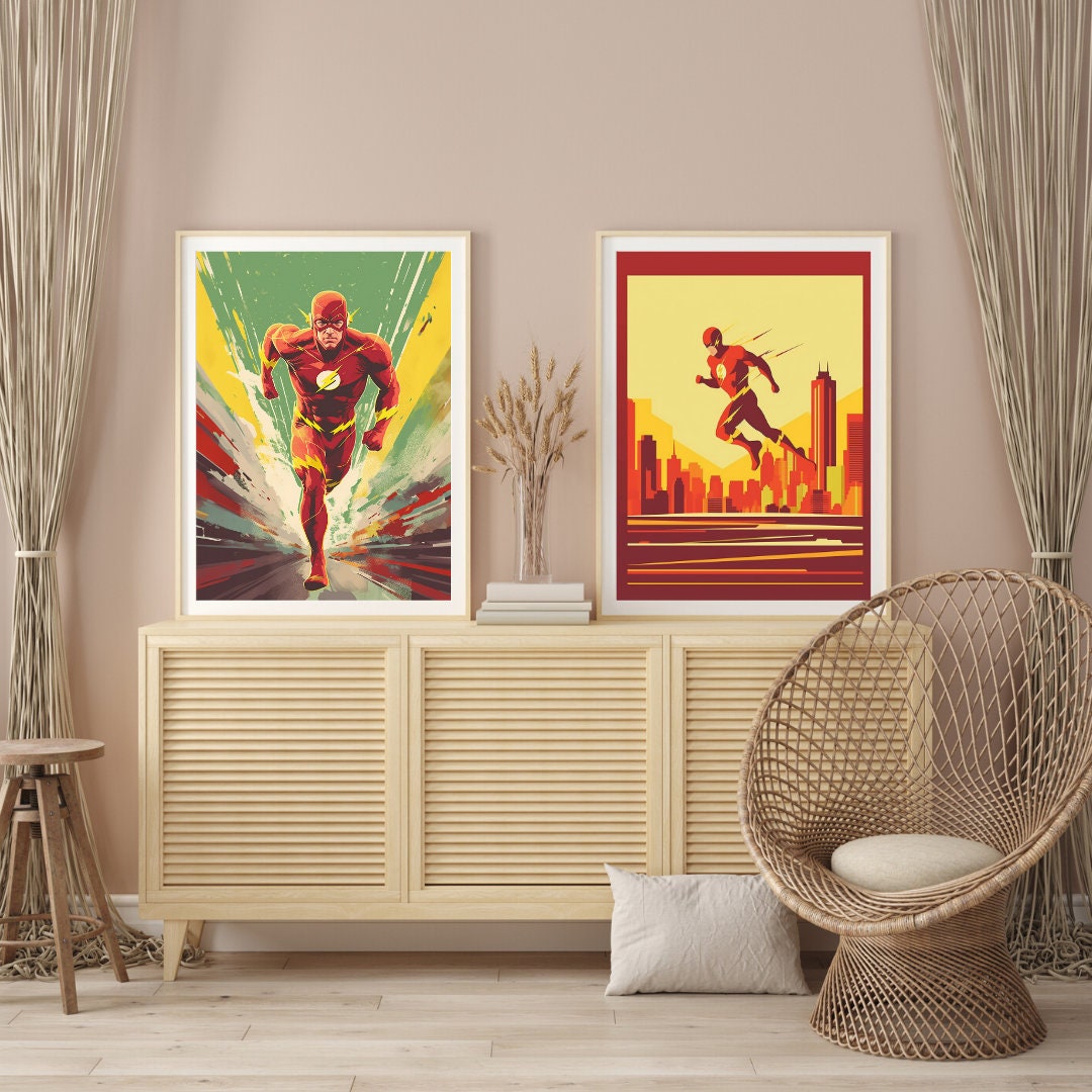 The Flash Minimalist PRINTABLE ART the Flash Print Download Flash ...