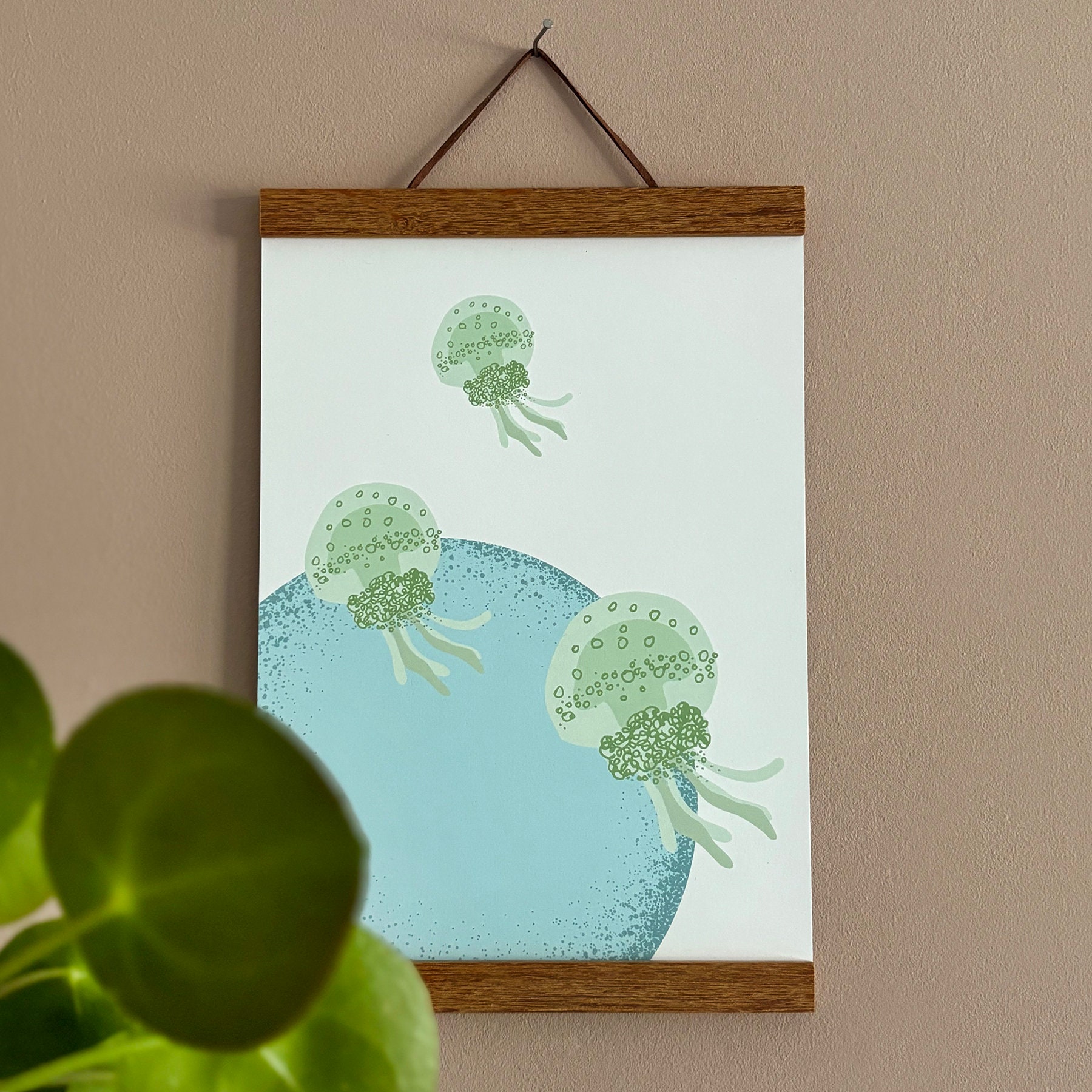 Children's Room Poster in A4 Format, Underwater World and Sea Creatures ...