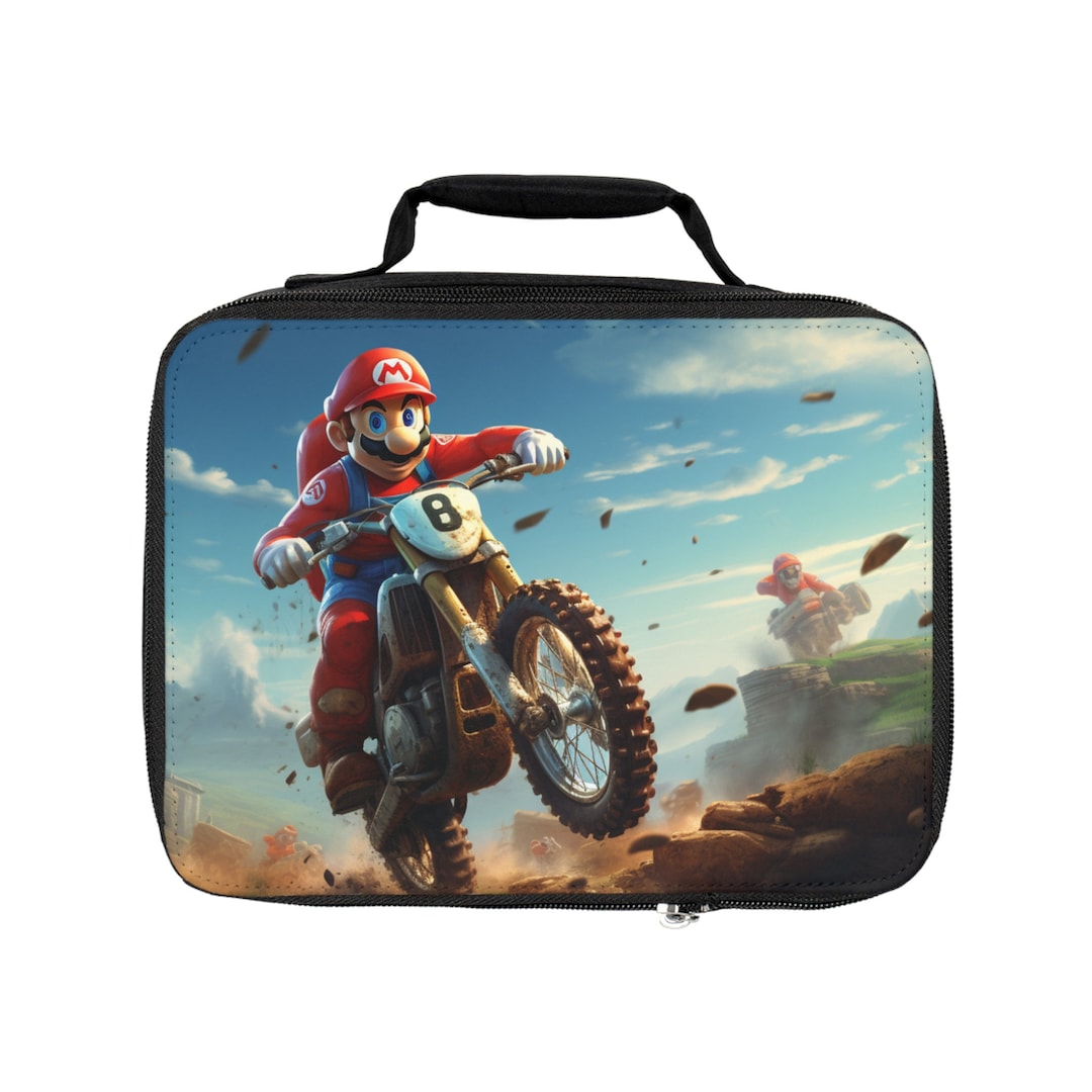 Mario Dirt Bike Lunchbox From Motocross Back to School Set - Etsy