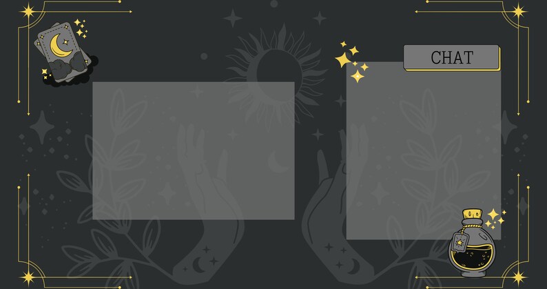 Witchy Twitch Stream Pack Animated Scenes, Overlays, Panel Headers and More Witchy, Skulls ...