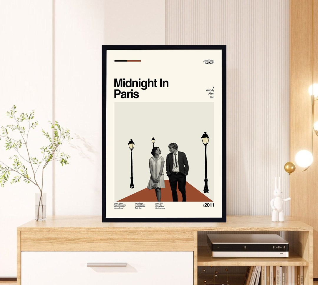 Midnight in Paris Poster Woody Allen Film Classic Movie Poster Retro ...