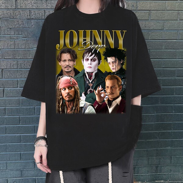Johnny Depp T Shirt - Etsy
