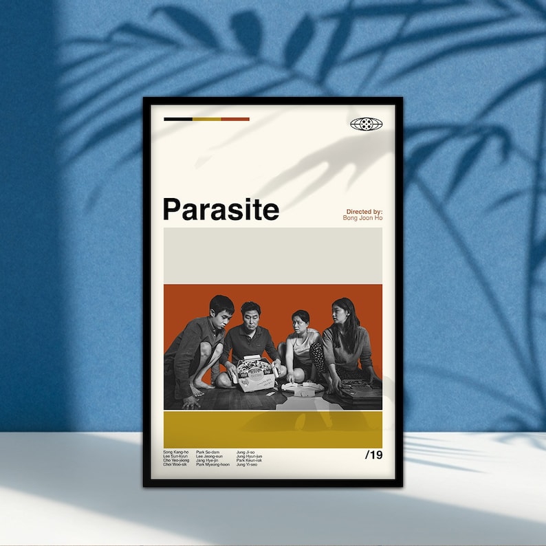 Parasite Movie Poster, Parasite Poster, Modern Art Print, Retro Movie Poster, Minimalist Art ...