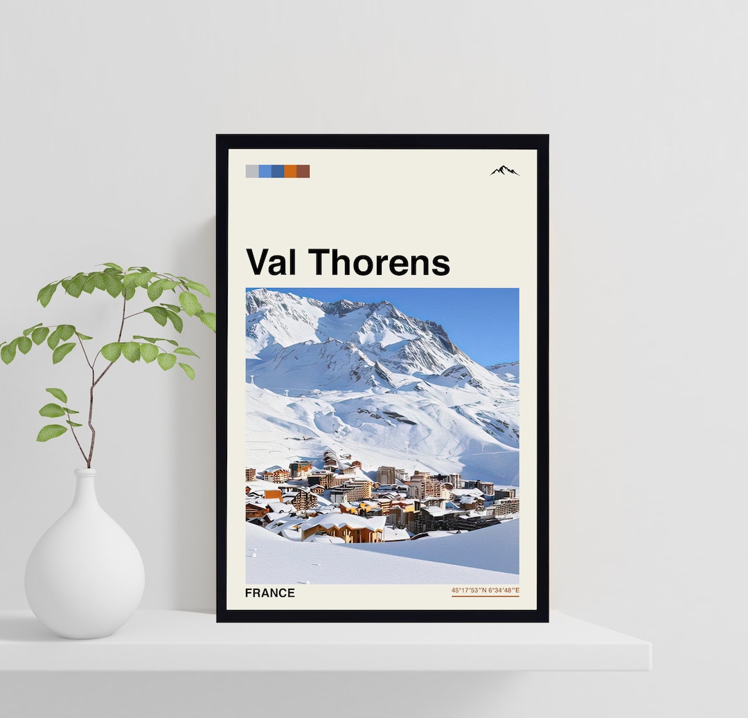 Val Thorens Poster Val Thorens Travel Val Thorens Travel - Etsy