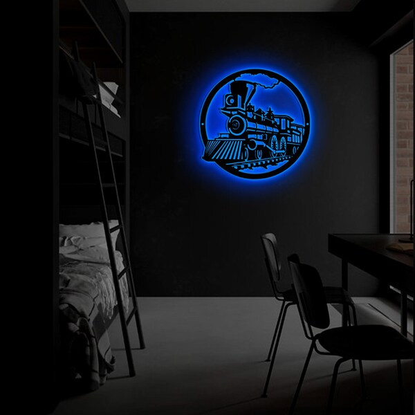 Neon Railroad Sign - Etsy