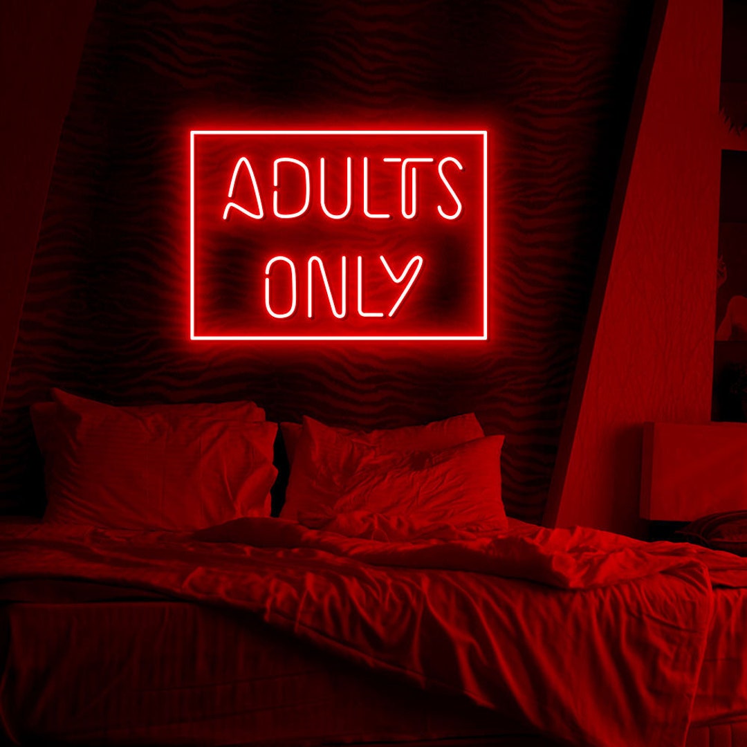 Door Sign Custom Neon Sign Adults Wall Neon Led Sign Adults - Etsy