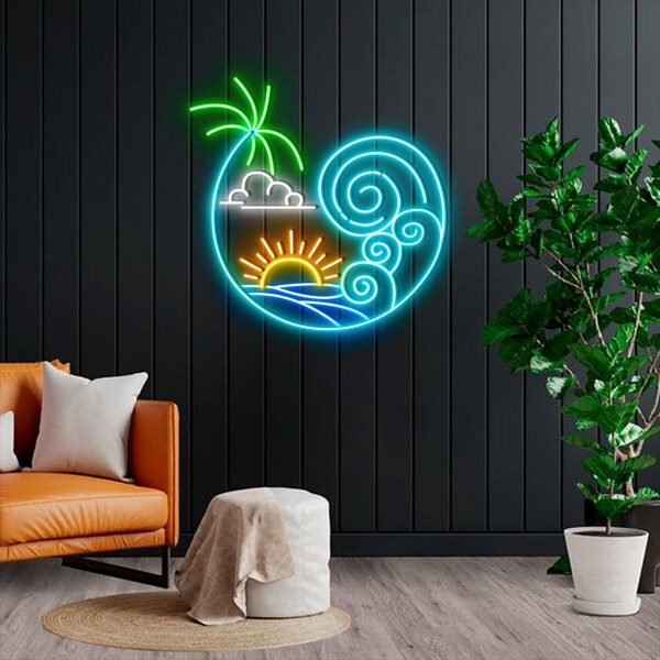 Led Wave Neon Light - Etsy
