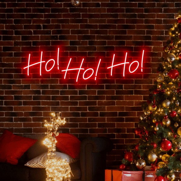 Ho Ho Ho Neon Sign - Etsy