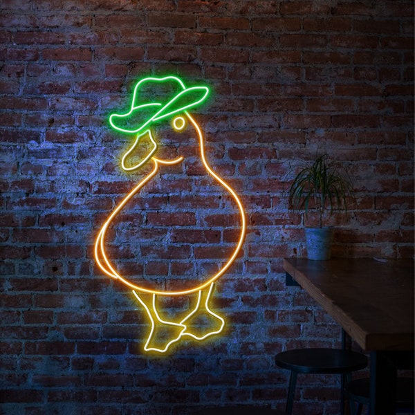 Duck Light With Cowboy Hat - Etsy