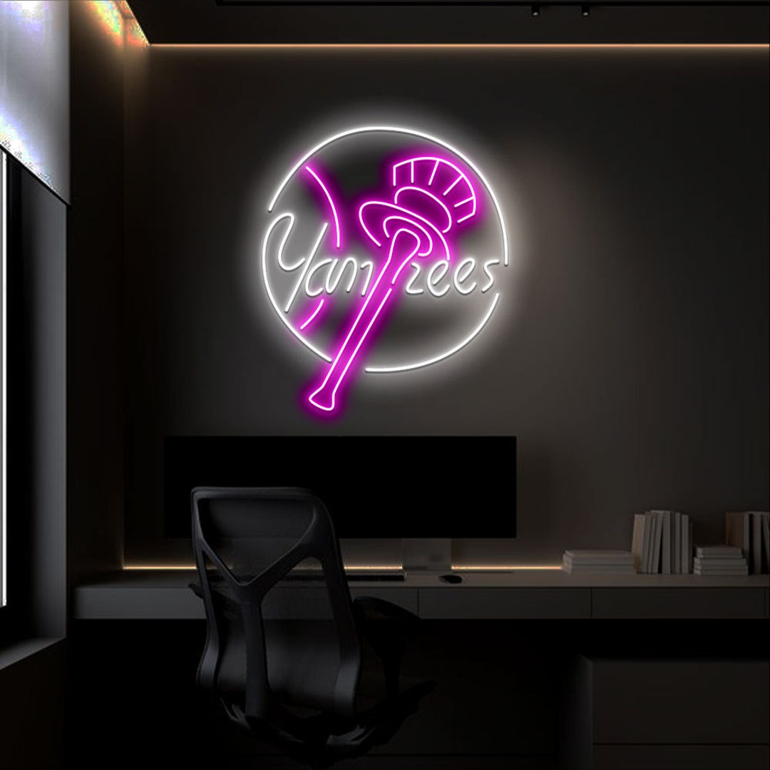 Yankee Custom Neon Sign New York Yankees Baseball Team Decor - Etsy