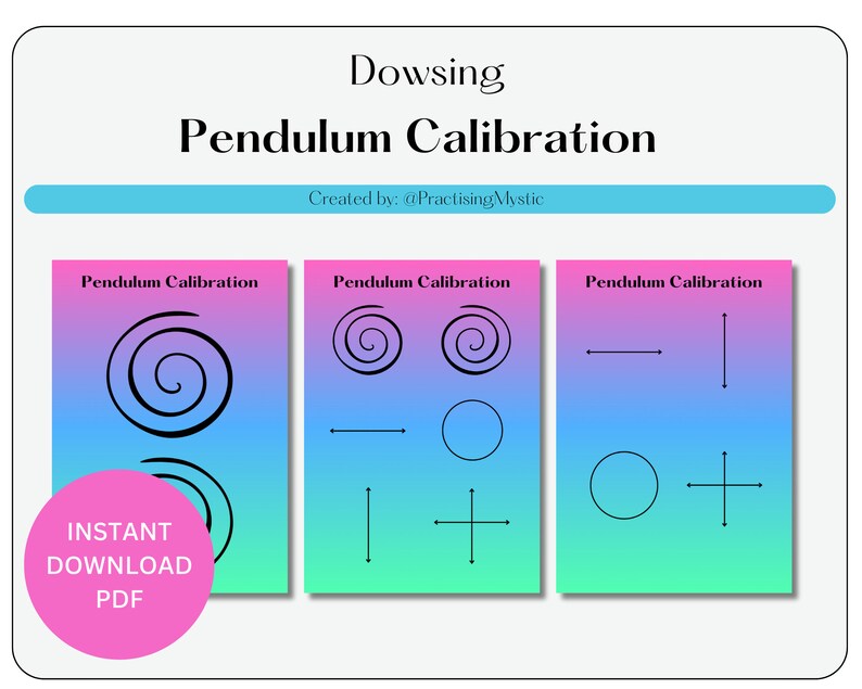 Pendulum Calibration Dowsing - Etsy