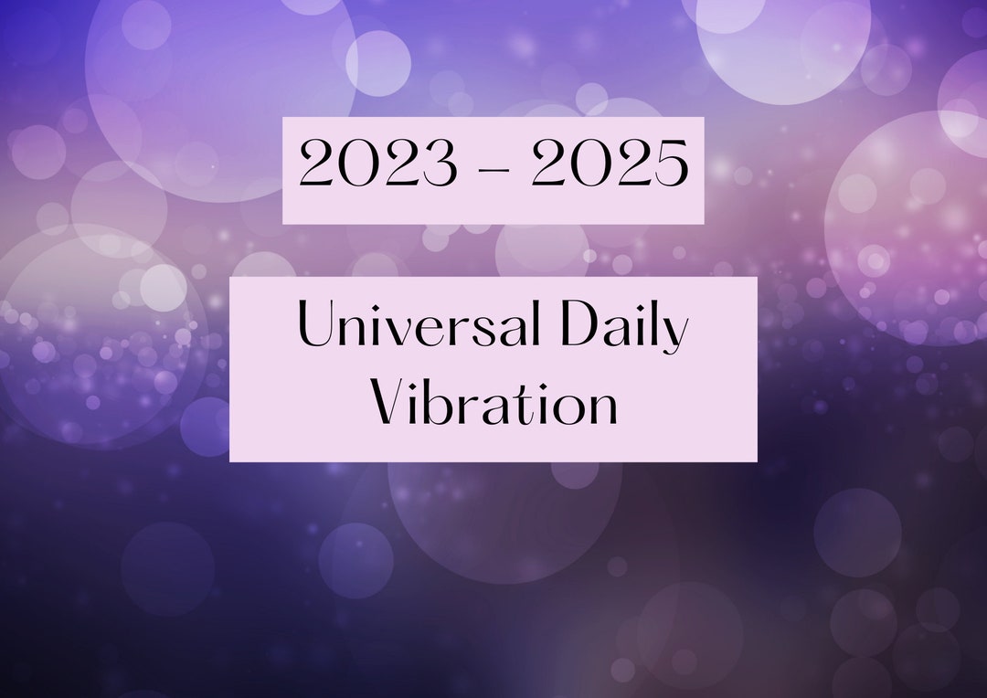 Numerology 2023 2025 Daily Vibrations - Etsy