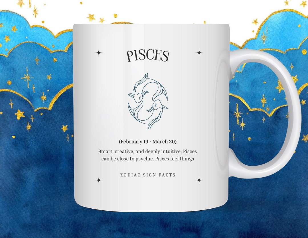 Horoscope Mug Pisces Zodiac Sign Mug Astrology Coffee Mug - Etsy