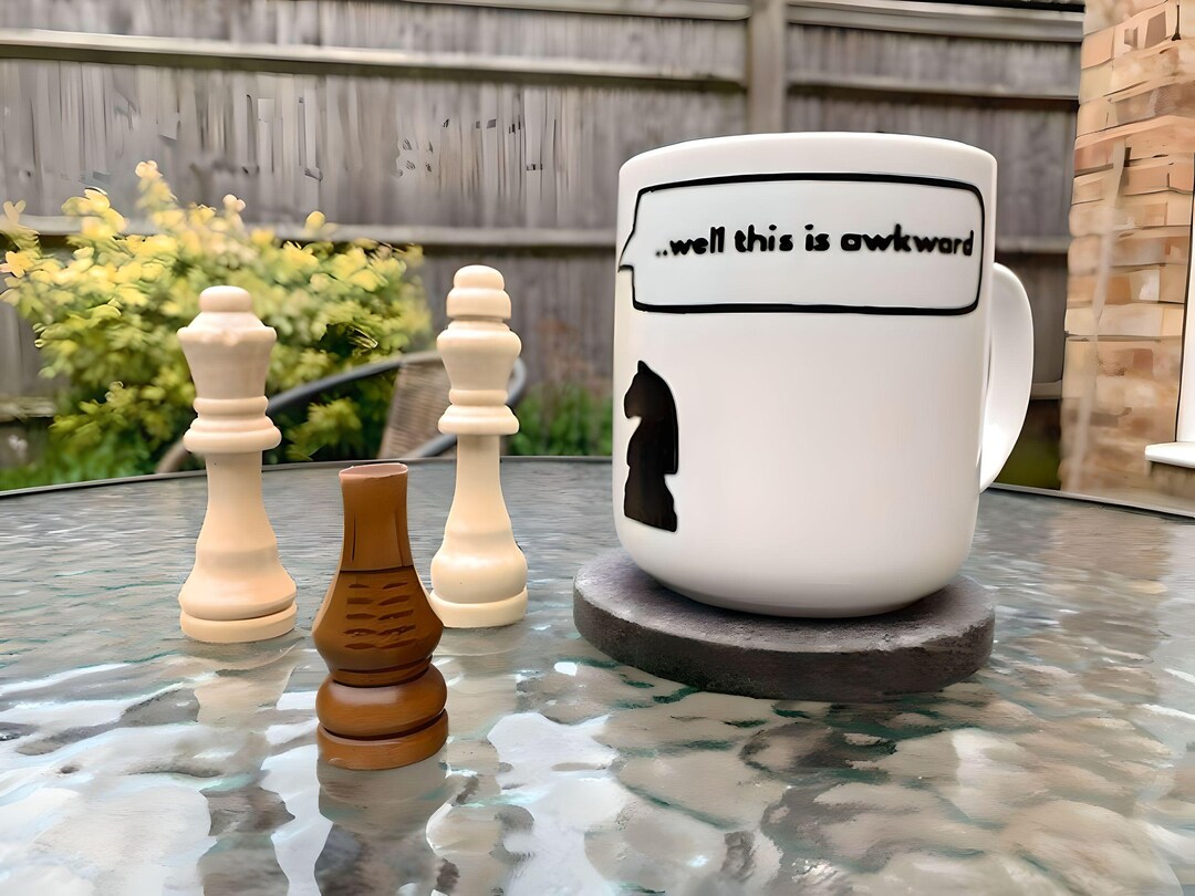 Funny Chess Coffee/tea Mug King, Queen and Knight - Etsy