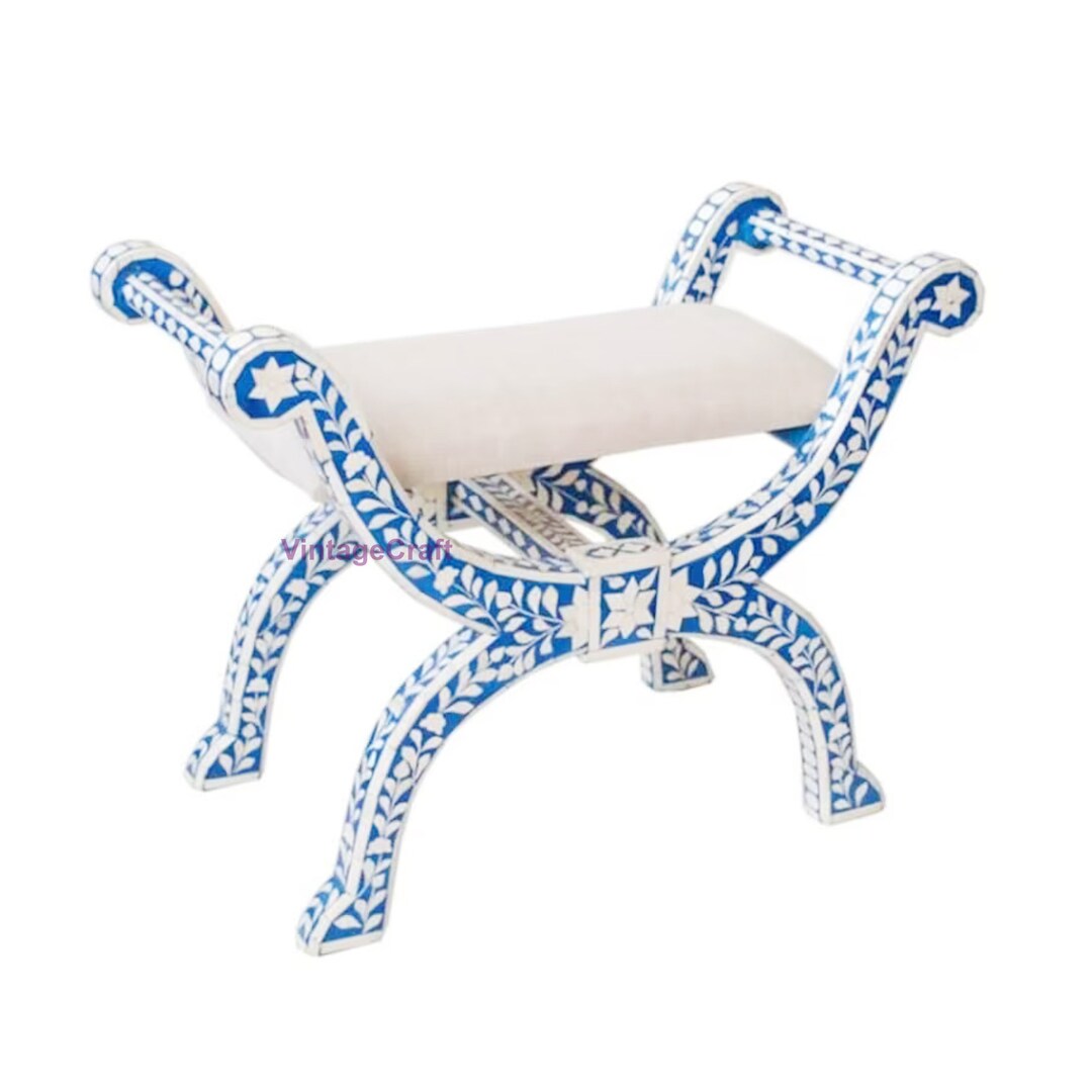 Bone Inlay Roaming Chair Seat Chair Home Décor Chair Living Room Chair ...
