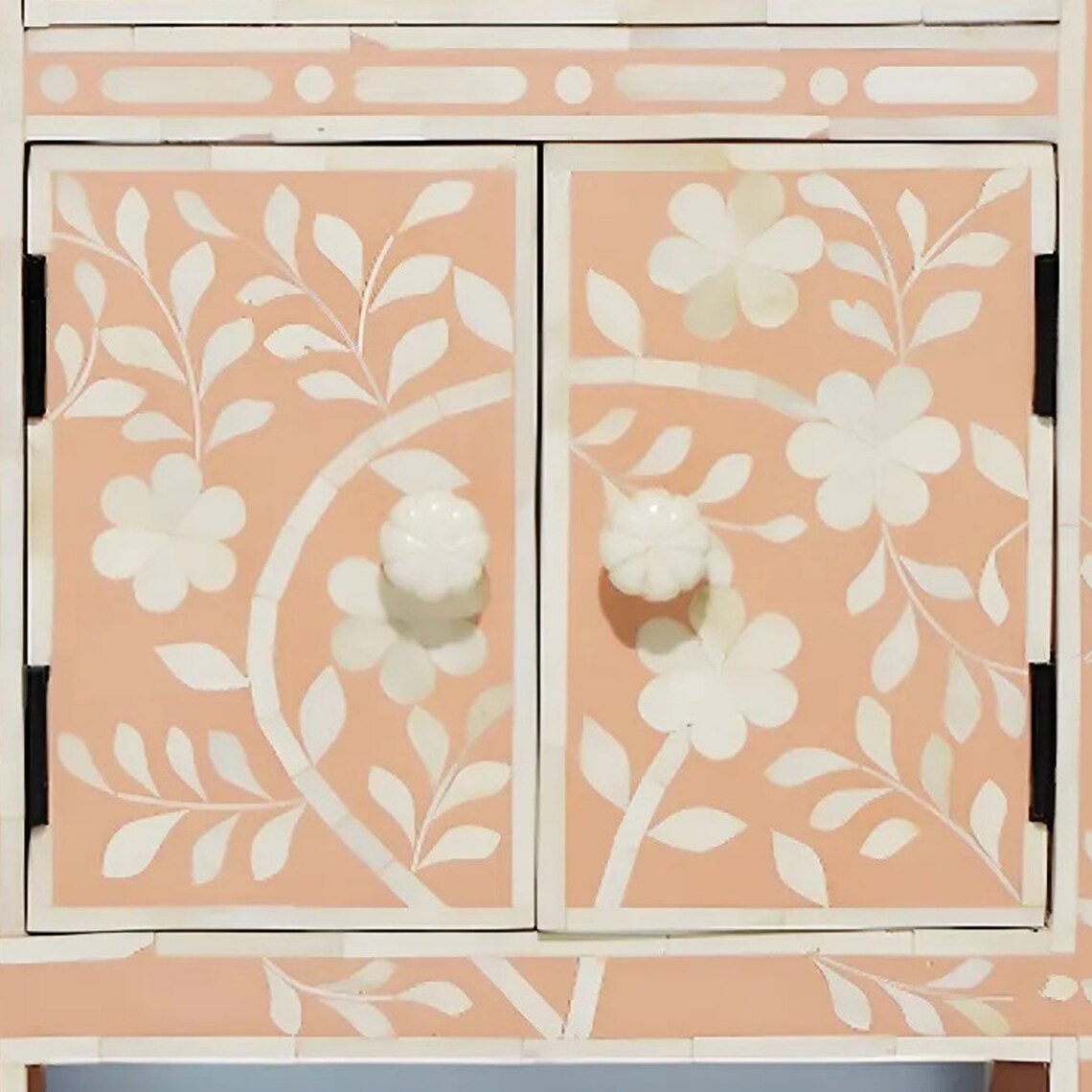 Bone Inlay Nightstands Bedside Table Drawers End Door Side Table - Etsy