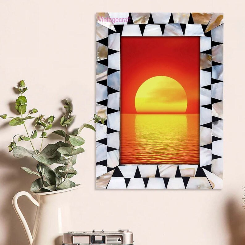 Mother of Pearl Unique Pattern Wall Decor Photo Frame - Etsy