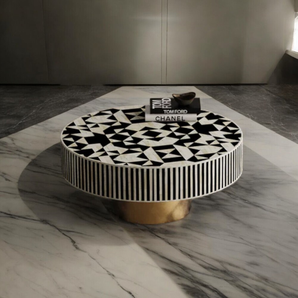 Handmade Bone Inlay Coffee Table, Center Table, Home Decor Furniture - Etsy