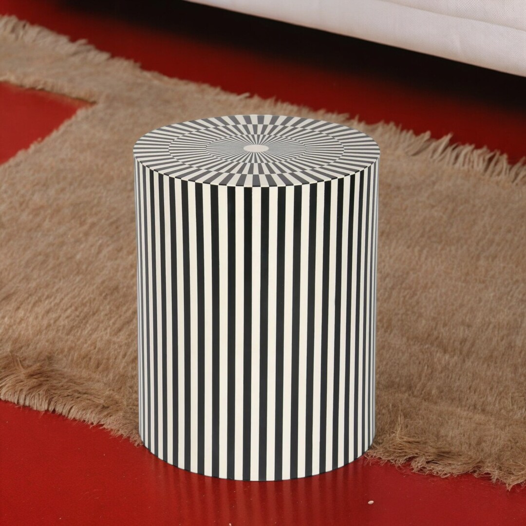 Bone Inlay Side Tables Round Tables End Stools Home Decor Bone Inlay ...