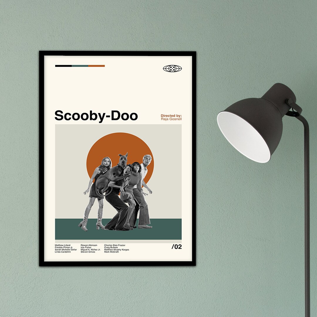 Scooby Doo Poster Minimalist Art Wall Art Print Printable - Etsy