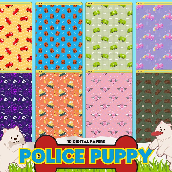 Paw Patrol Svg Pattern - Etsy