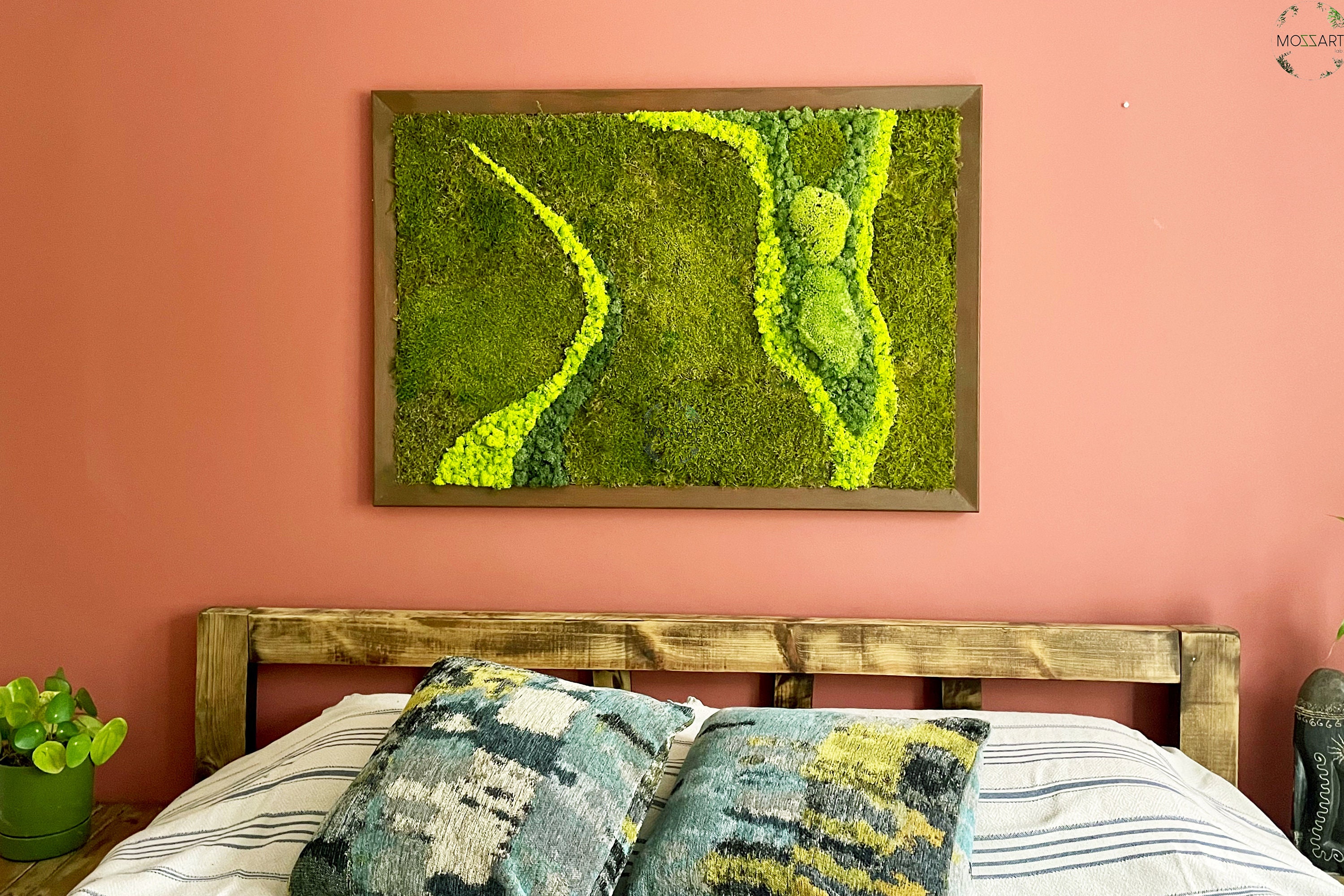 Moss Frame, Preserved Moss Wall Art, Moss Art, Moss Wall Decor, Moss ...