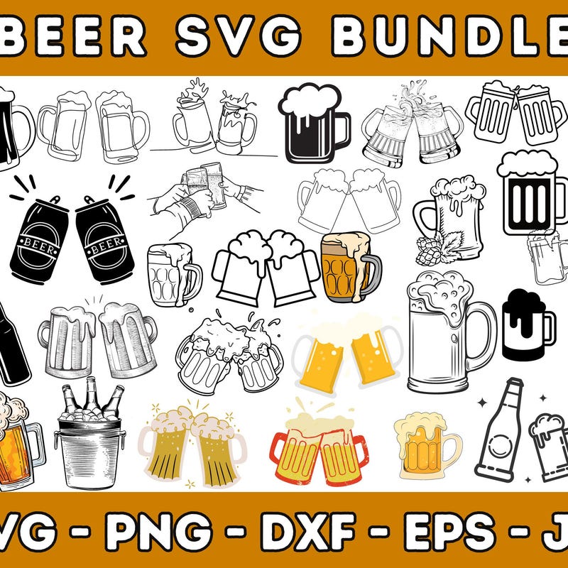 Beer Bottle Svg - Etsy