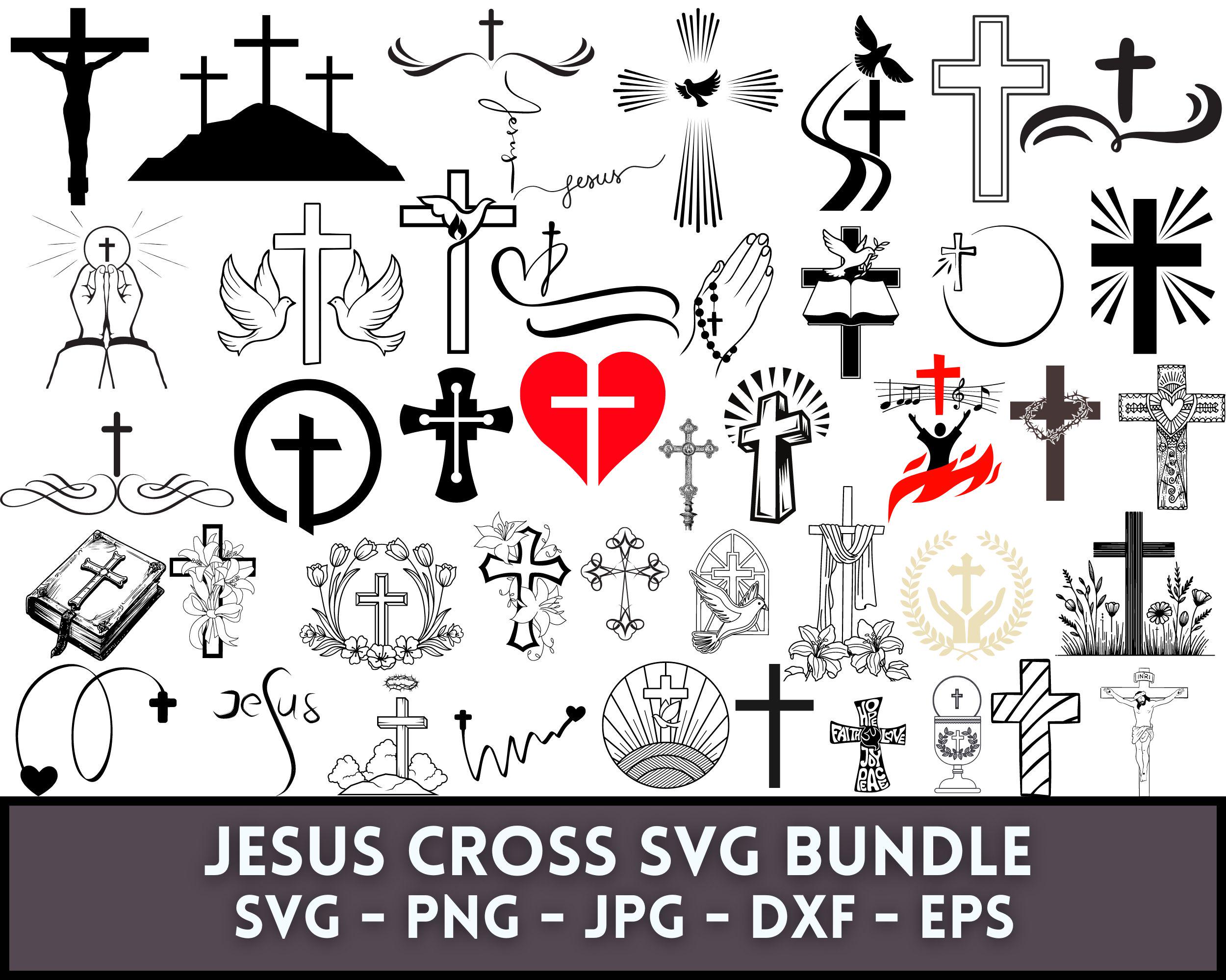 Cross Svg Bundle, CROSS BUNDLE SVG Files, Christian Svg, Cross Png ...