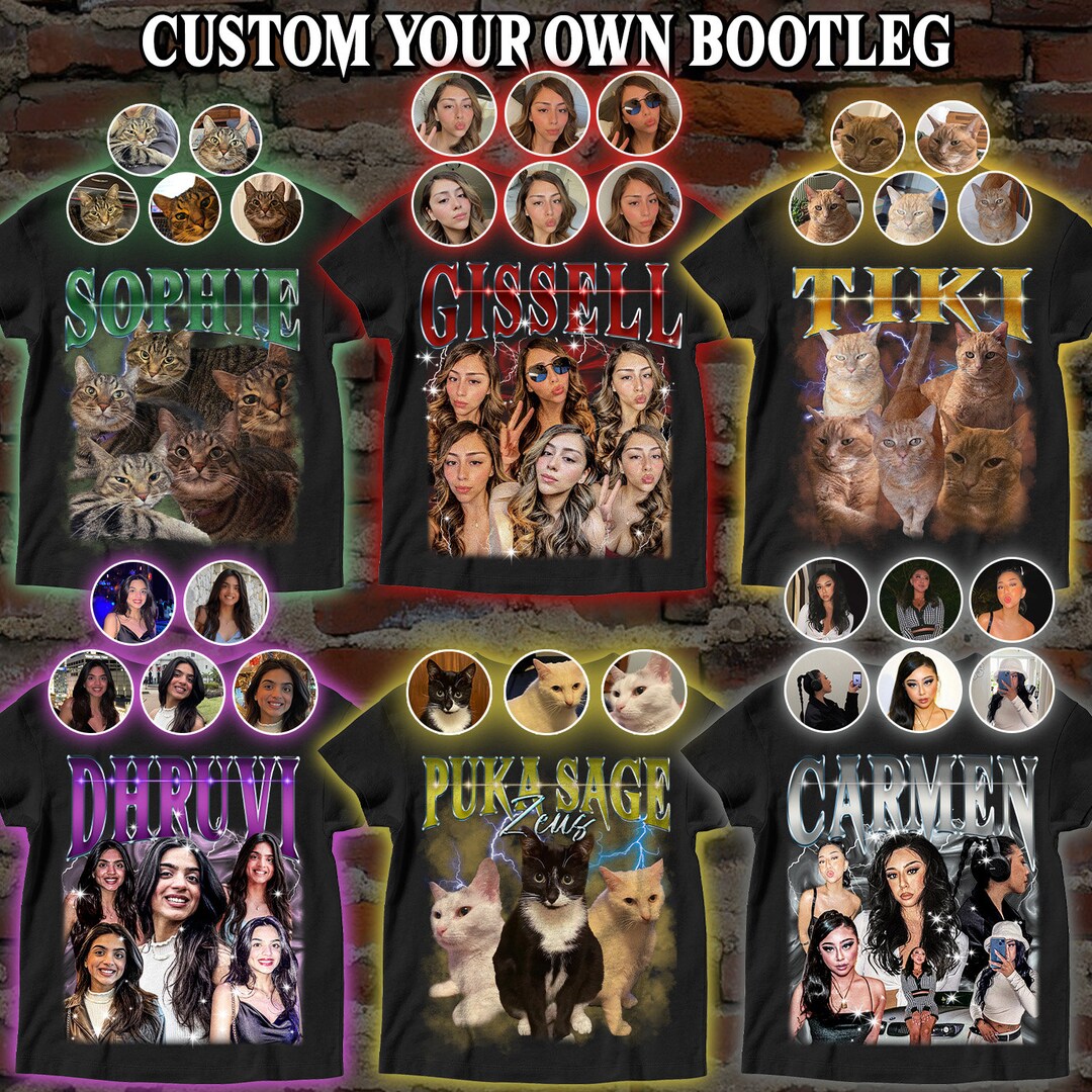 CUSTOM Your Own Bootleg Shirt Custom Music Band Bootleg Idea - Etsy