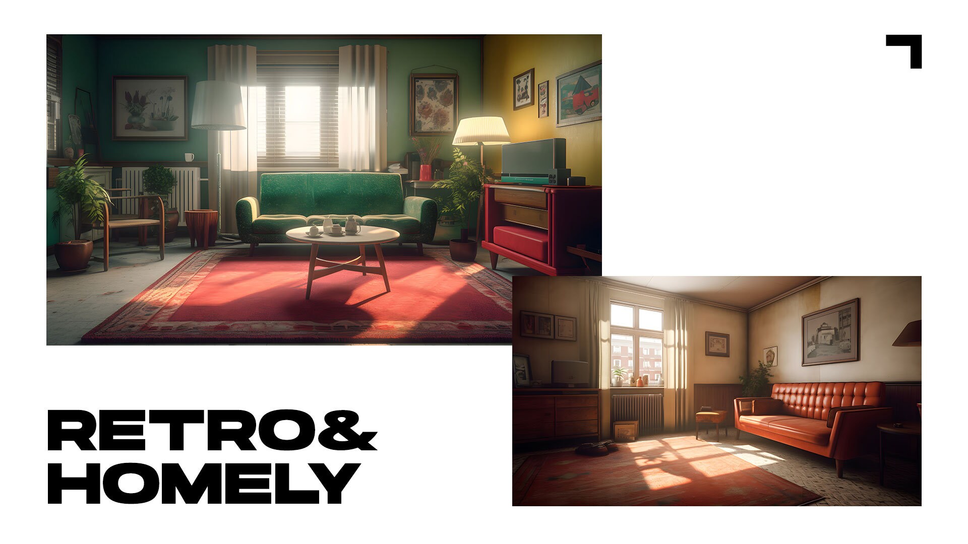 12 Zoom Backgrounds Virtual Background Retro Livingroom - Etsy Ireland