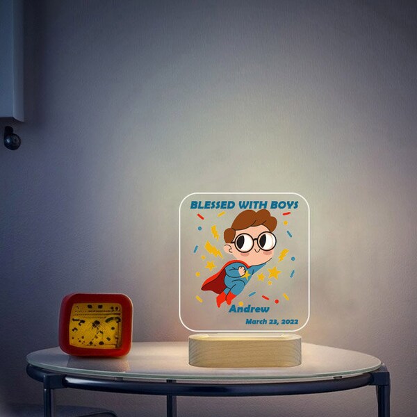 Superhero Nightlight - Etsy