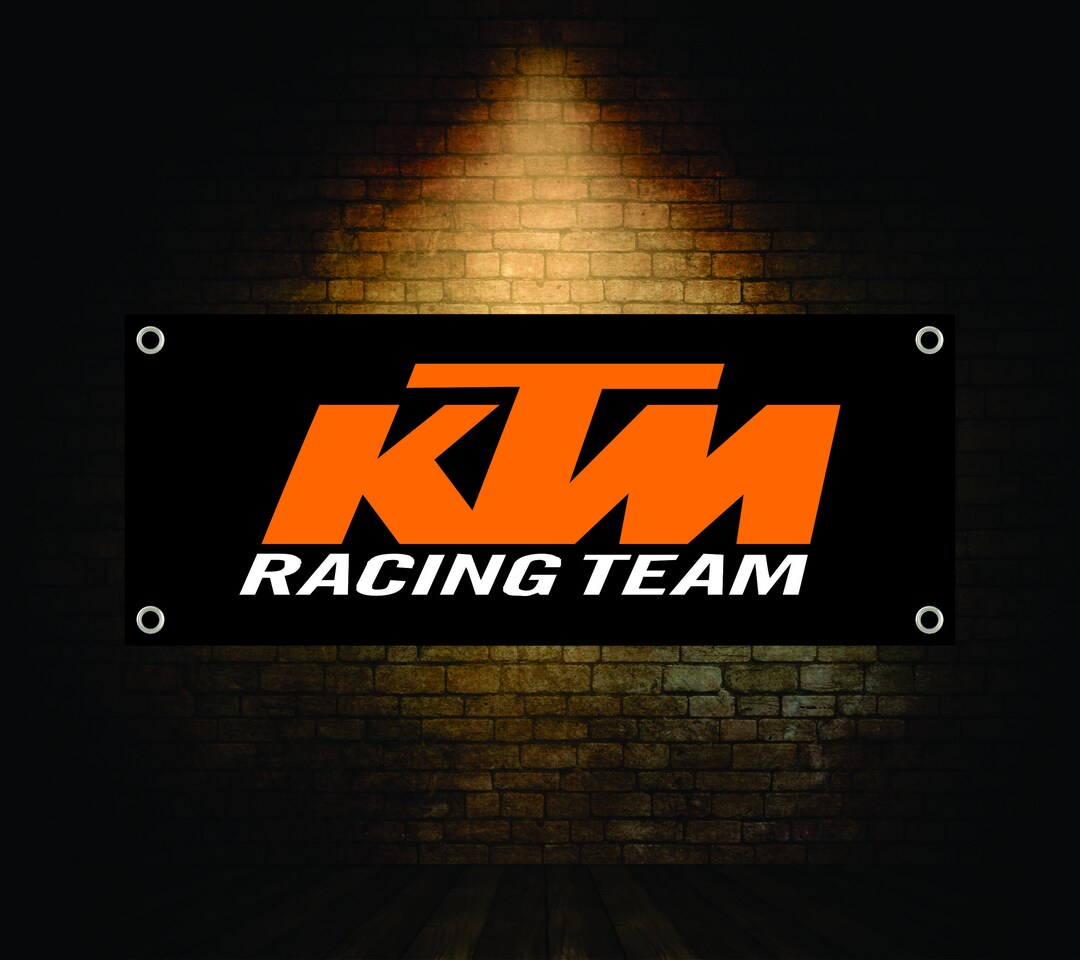 Ktm Logo Banner Vinyl Garage Signoffice or - Etsy