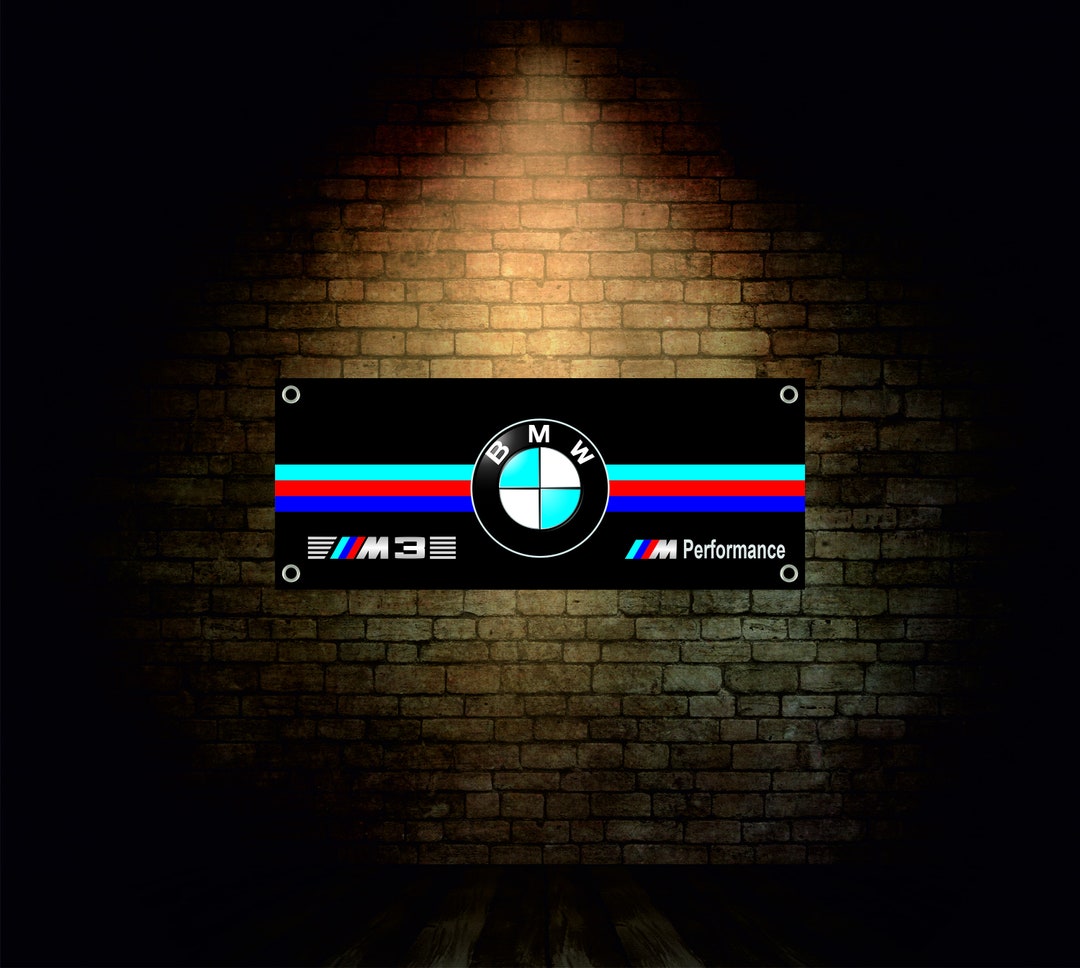 BMW Logo Banner Vinyl Garage Sign,office or Showroom,flag,racing Poster ...