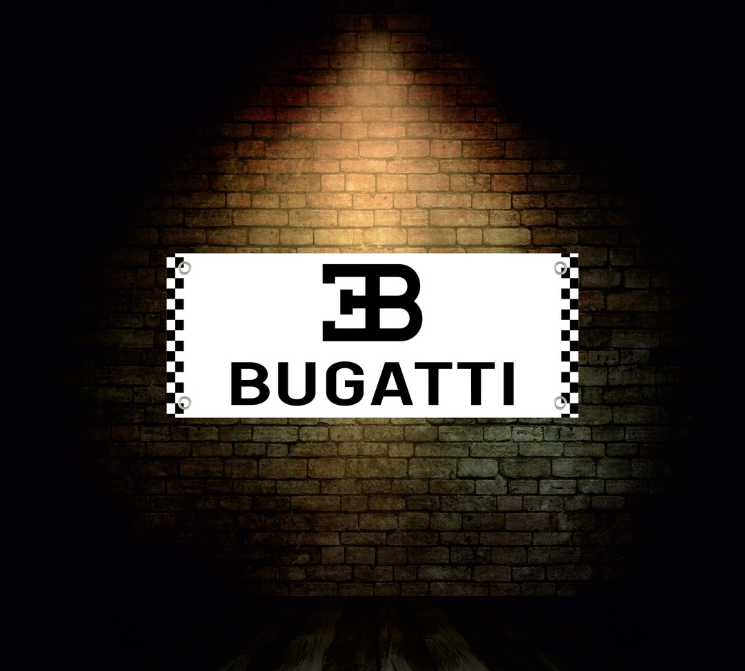 Bugatti Logo Banner Vinyl Garage Sign,office or Showroom,flag,racing ...