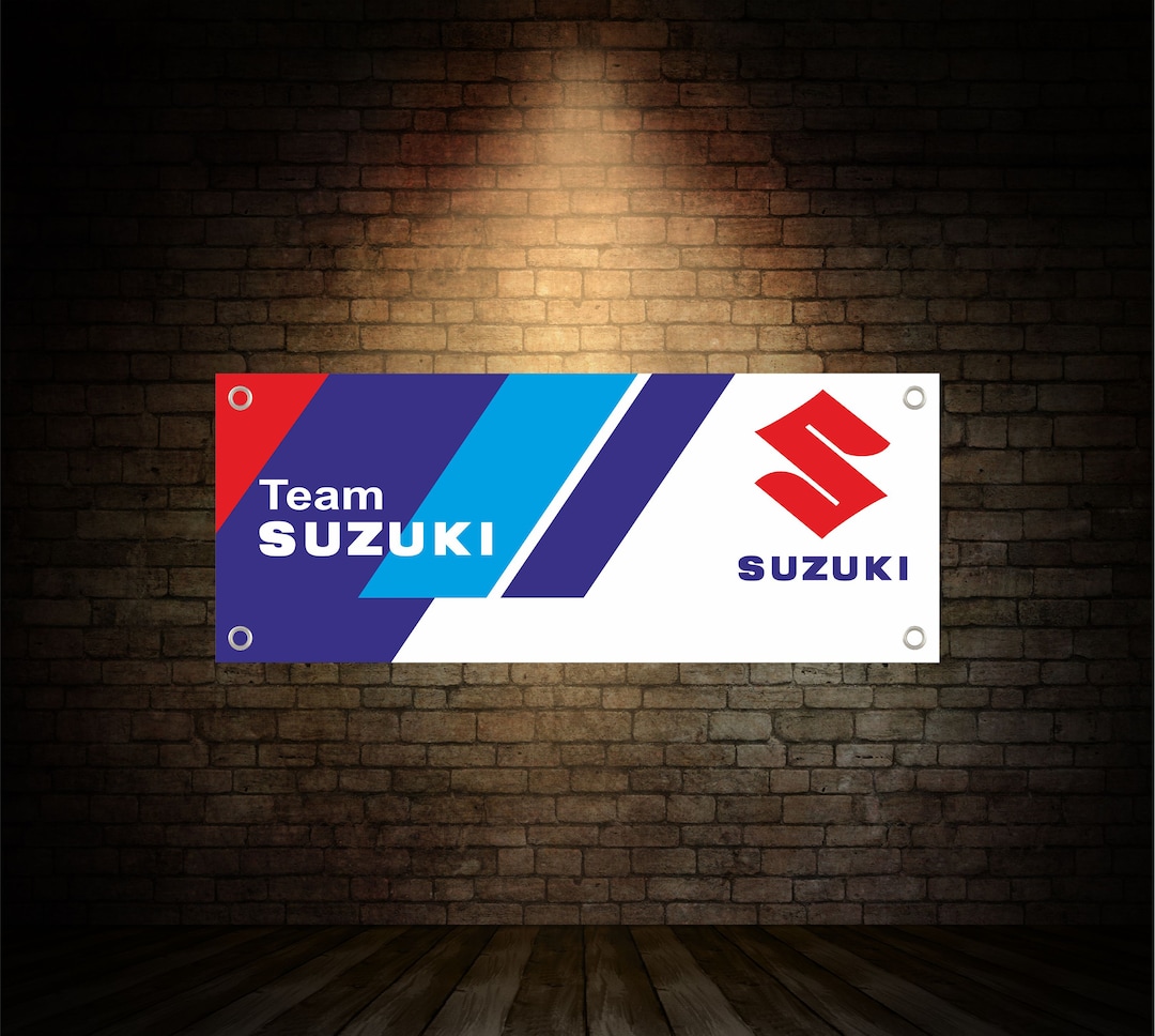 Suzuki Logo Banner Vinyl Garage Sign,office or Showroom,flag,racing ...