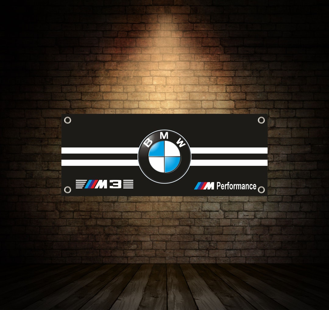 BMW Logo Banner Vinyl Garage Sign,office or Showroom,flag,racing Poster ...