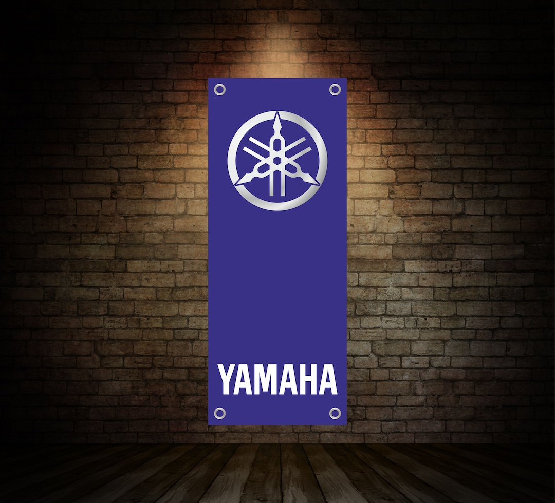 Yamaha Logo Banner Vinyl Garage Signoffice or - Etsy